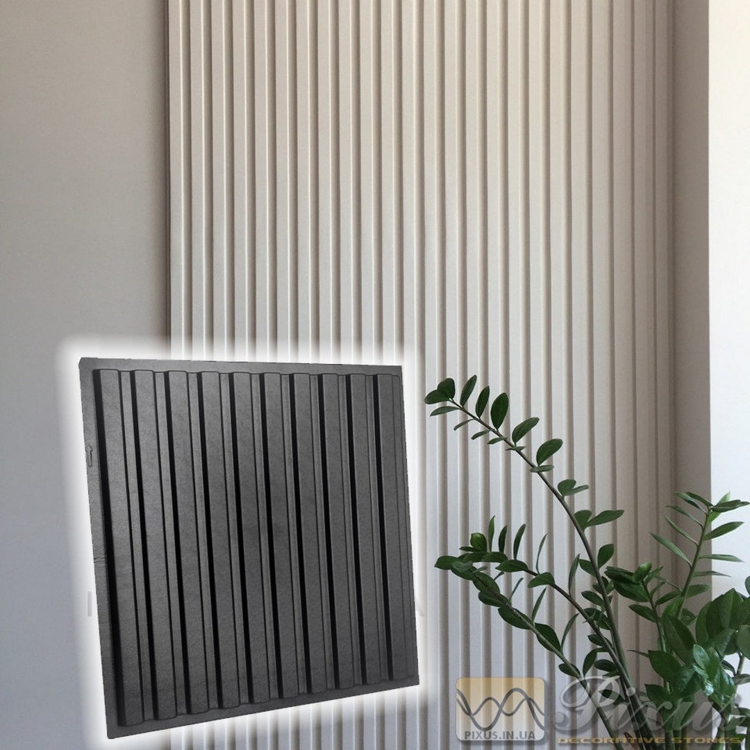 Parallels Plastic Mold 3D Panel for Manufacture From Plaster gypsum or ...