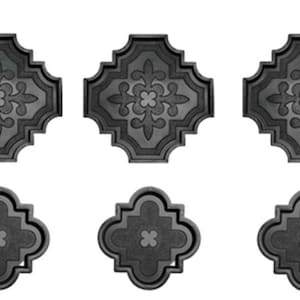 Clover - SET 4 Plastik Mold for Concrete Paving Slabs, Stone Pattern ...