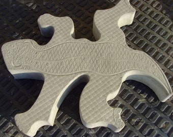 Lizard Plastik Mold for Concrete Paving Slabs, Stone Pattern,concrete ...