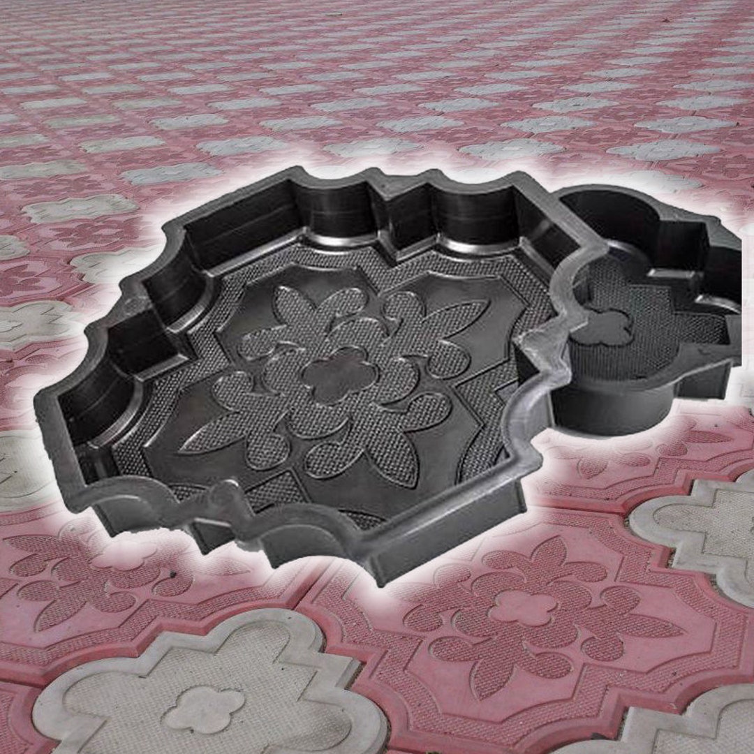 Clover SET Plastic Mold for Concrete Paving Slabs Concrete - Etsy