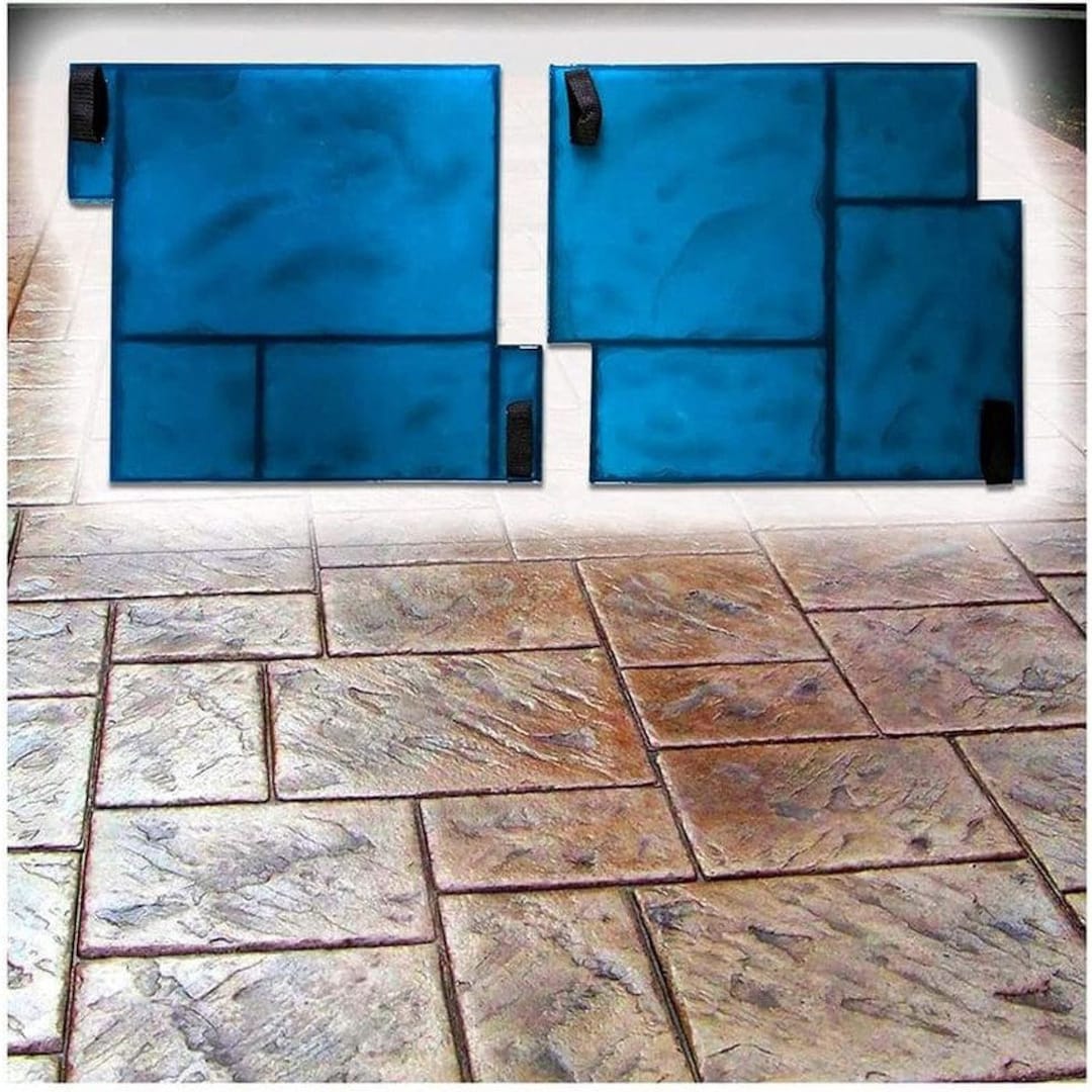 A Set of 2polyurethane Stamps ITALIAN SLATE -decorative Concrete and ...