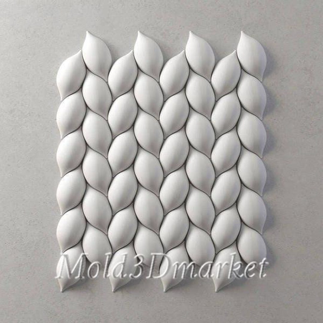Lentils L - Plastic Mold 3D Panel for Manufacture From Plaster (gypsum ...