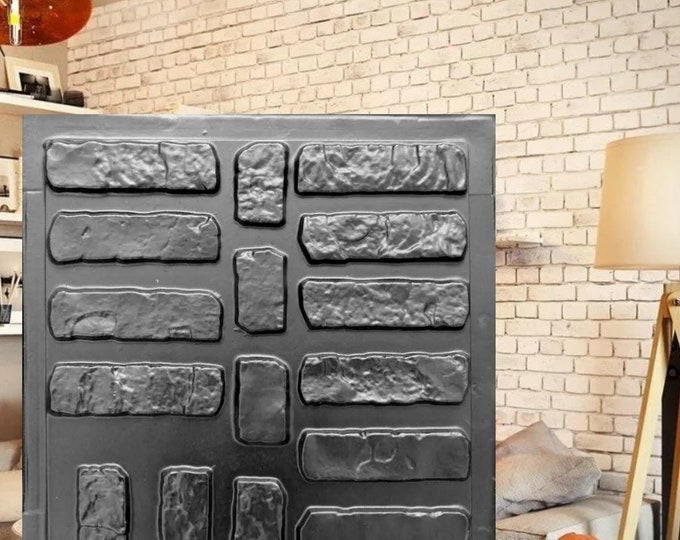ABS Embossed Plasticard - ROUGH ROCK Wall - Dressed Stones Bricks ...