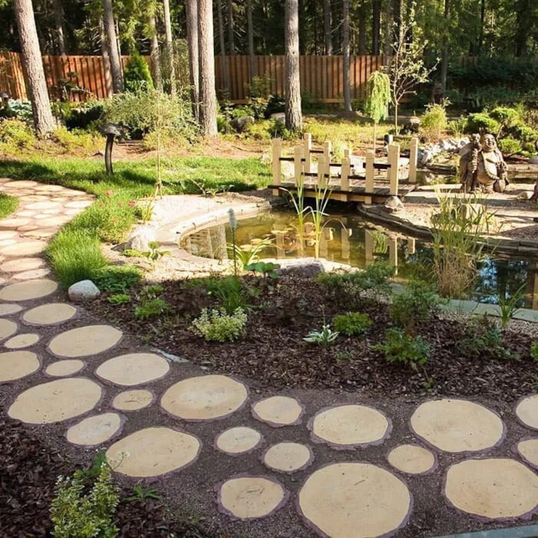 Cut a Tree Plastic Mold – Concrete Paving Slab Mold for Garden Path and ...