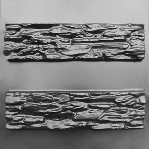 SET 2 Molds Plastic Mold ABS, 3D Tile Panels, Artificial Decorative ...