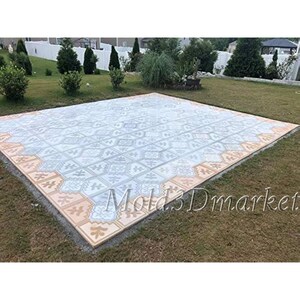 Corner Clover SET Mold for Concrete Paving Slabs, Stone Pattern ...