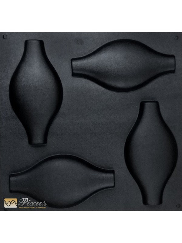 Dew - Plastic Mold for Decorative 3D Wall Panel for Gypsum or Concrete ...