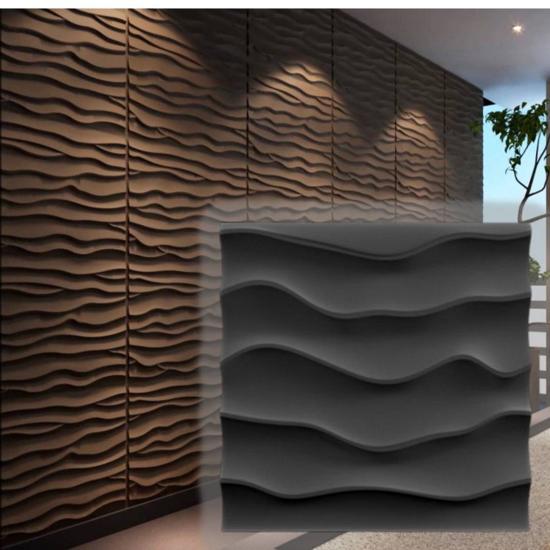 Dune - Plastic Mold 3D Panel for Manufacture From Plaster (gypsum) or ...