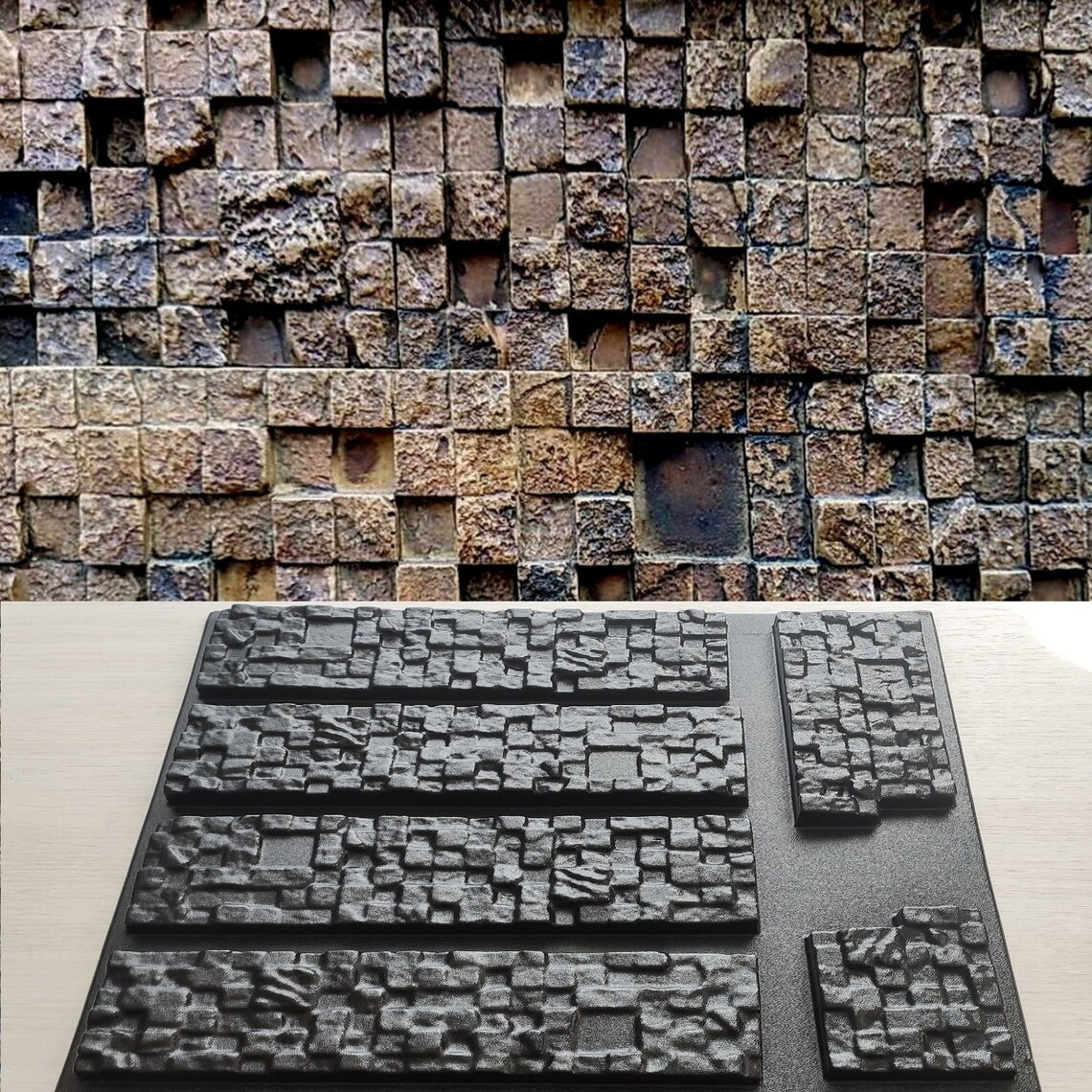 Plastic Mold for Making Decorative Stone Tiles - Bulgarian Slate - DIY ...