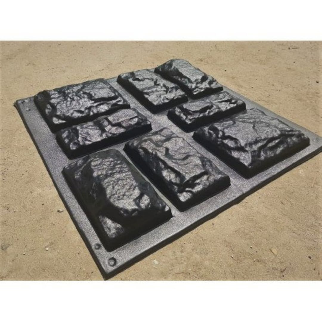 Molds for Wall Decor, Artificial Stones and Tiles for Plaster, Concrete ...