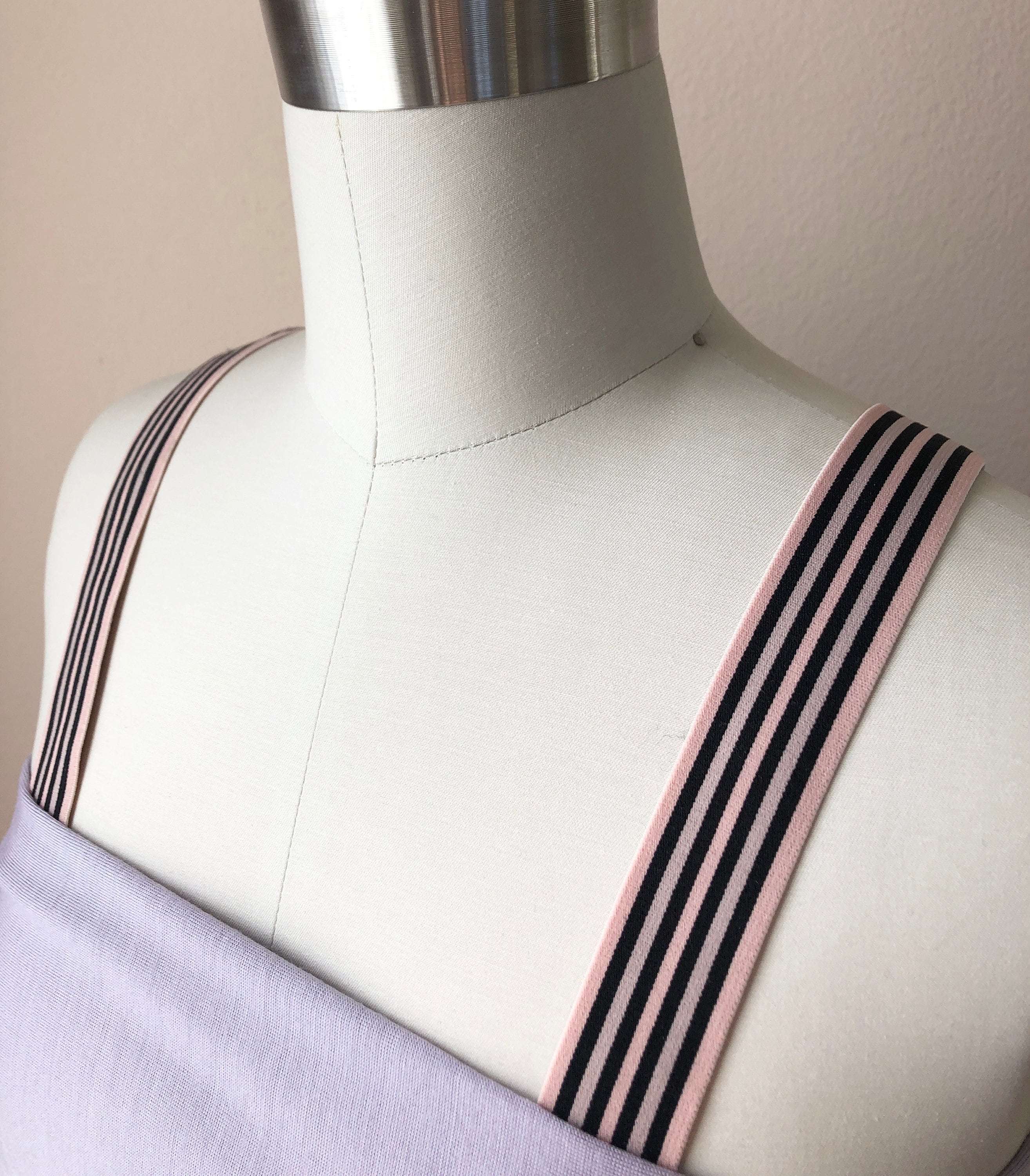 Wide Brushed Elastic 1 1/8" Trim Stretch Soft Tape Stripe Sewing Trims ...