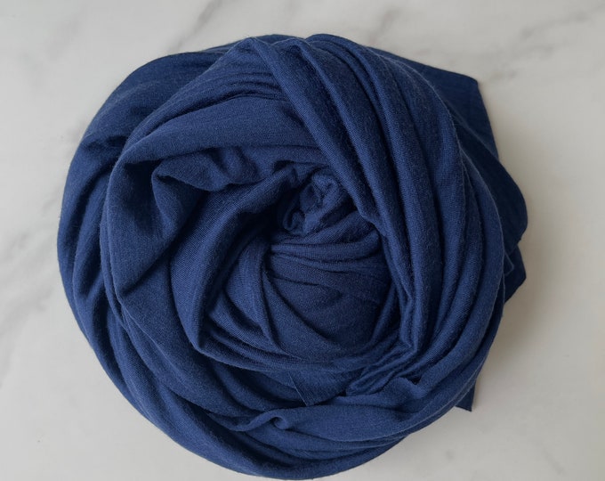 100% Merino Wool Jersey Knit Fabric by the Yard Stretch Sewing Women ...