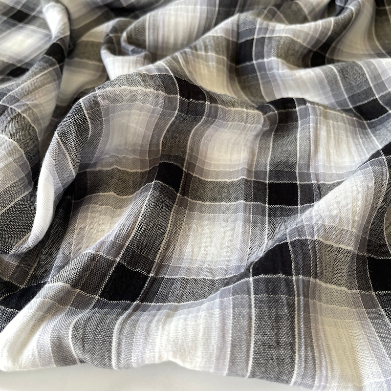 Plaid Cotton Fabric - Etsy