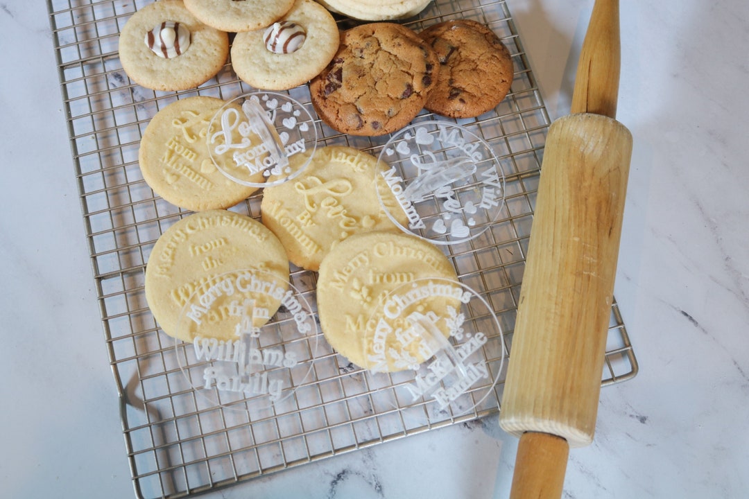 Personalized Christmas Cookie Stamp - Personalized Holiday Cookie for ...