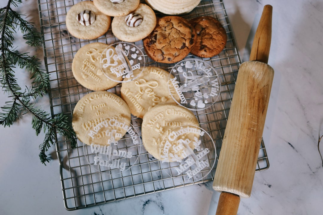 Christmas Cookie Stamp - Personalized Holiday Cookie for Gift / Custom ...