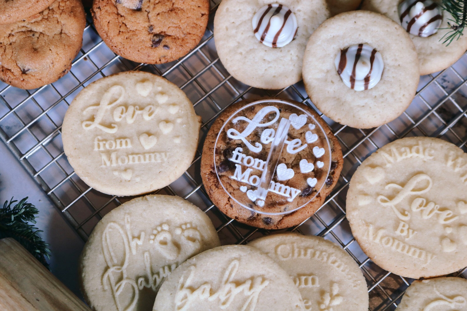 Personalized Cookie Stamp Christmas Cookie Stamp Custom - Etsy