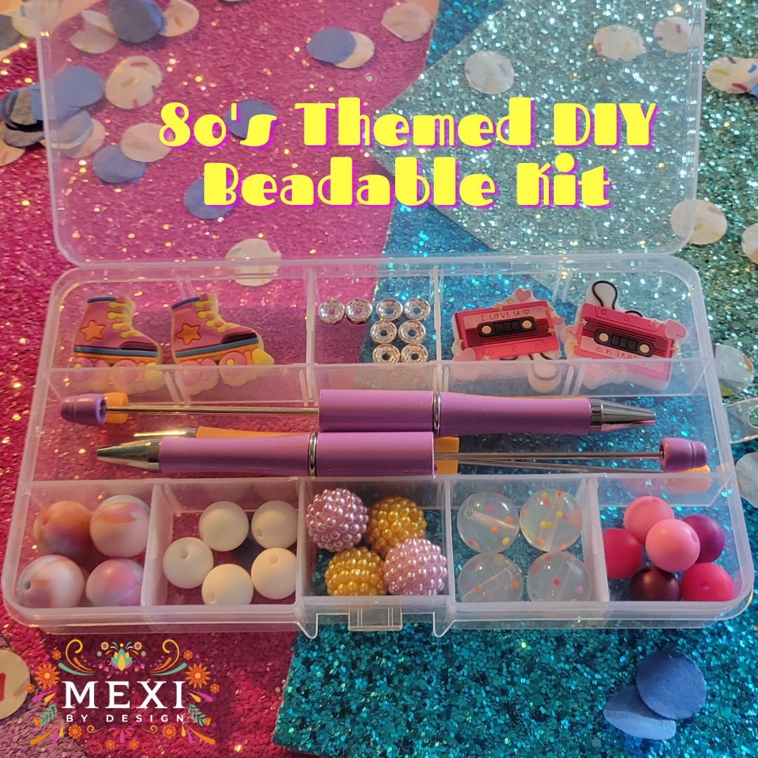 DIY Beadable Pen Kit / Beadable Pen / Kids Craft / Stationery / Silicone Bulk Beads / Focal ...