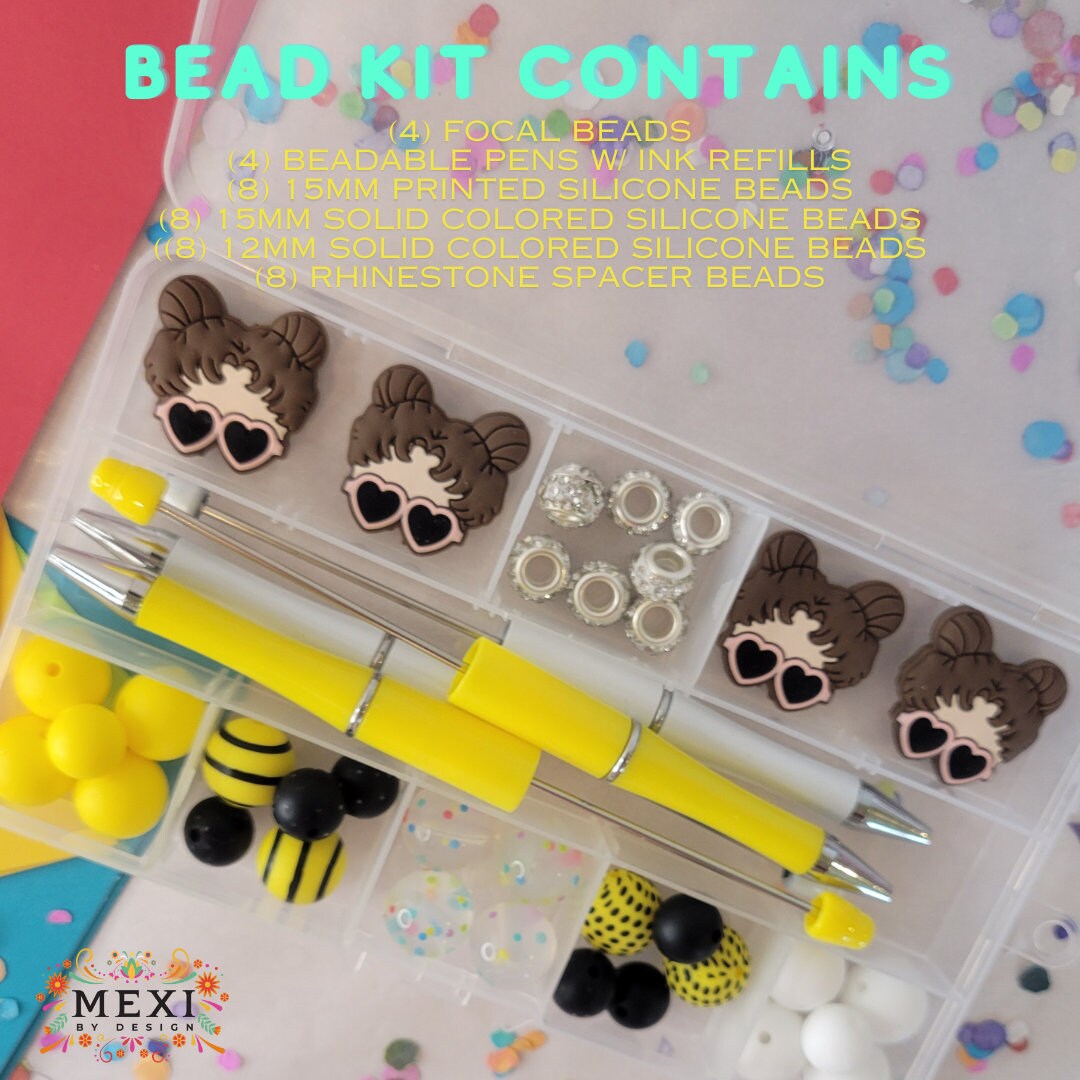 DIY Beadable Kit / Bead Kit / Focal Beads / Silicone Beads / Bulk Beads ...