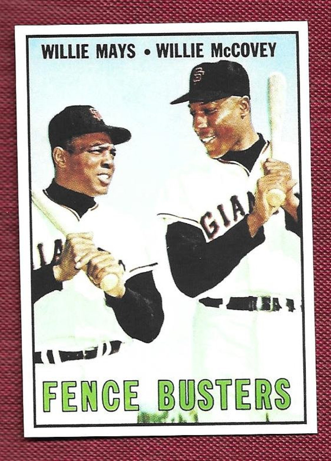 1967 Fence Busters National League NOVELTY Reprint FREE SHIPPING - Etsy