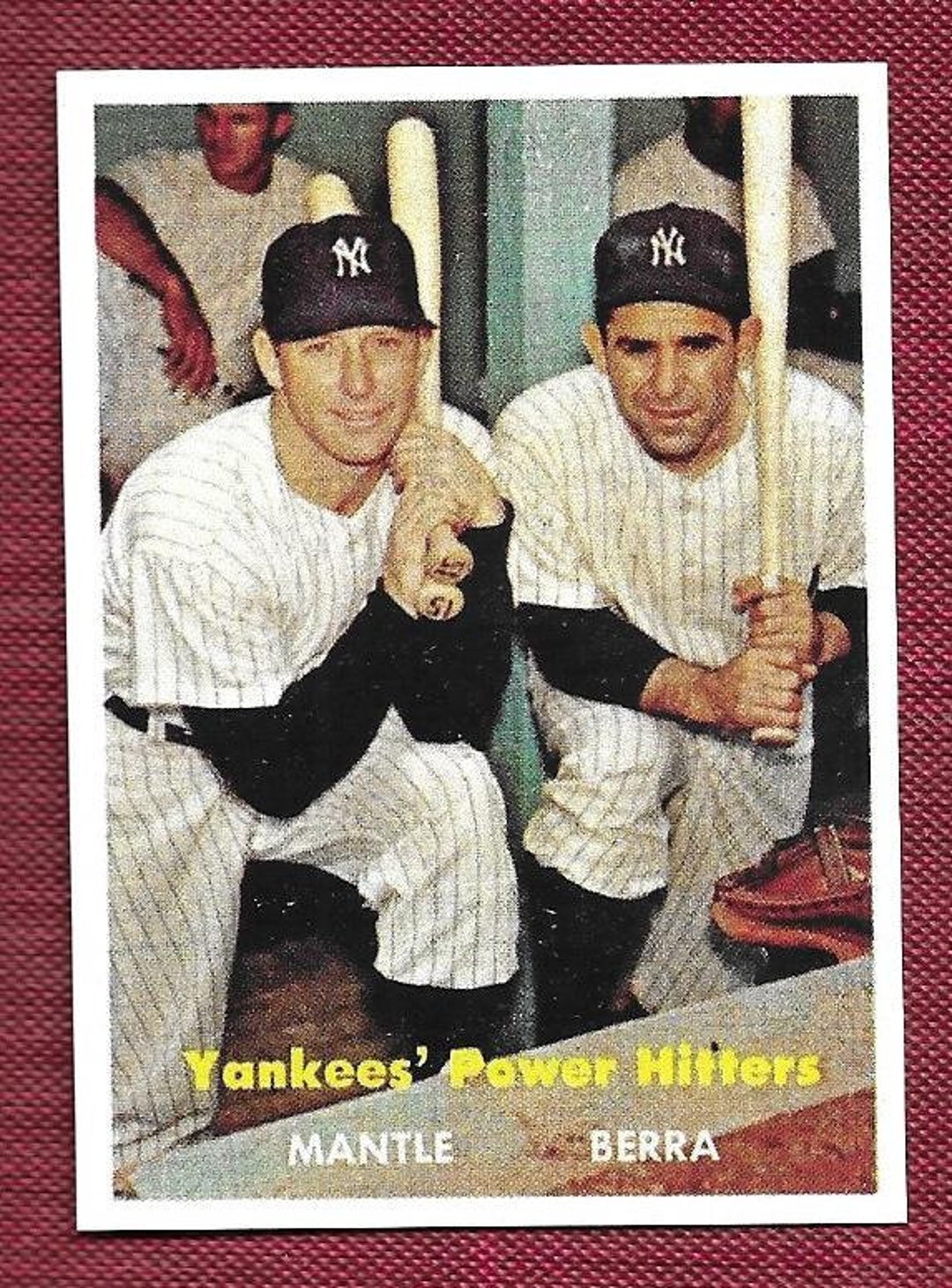 1957 Yankee Power Hitters NOVELTY Reprint FREE SHIPPING - Etsy