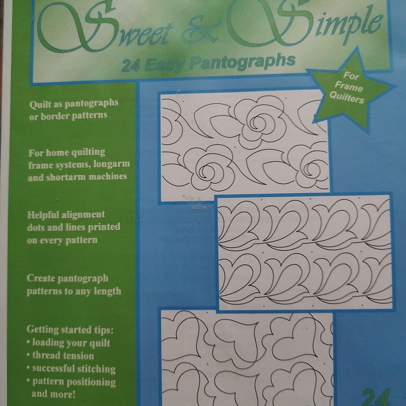 Paper Pantographs for Quilting - Etsy