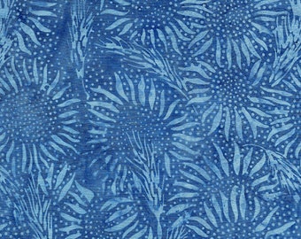 Blue Island Batik Fabric - Etsy