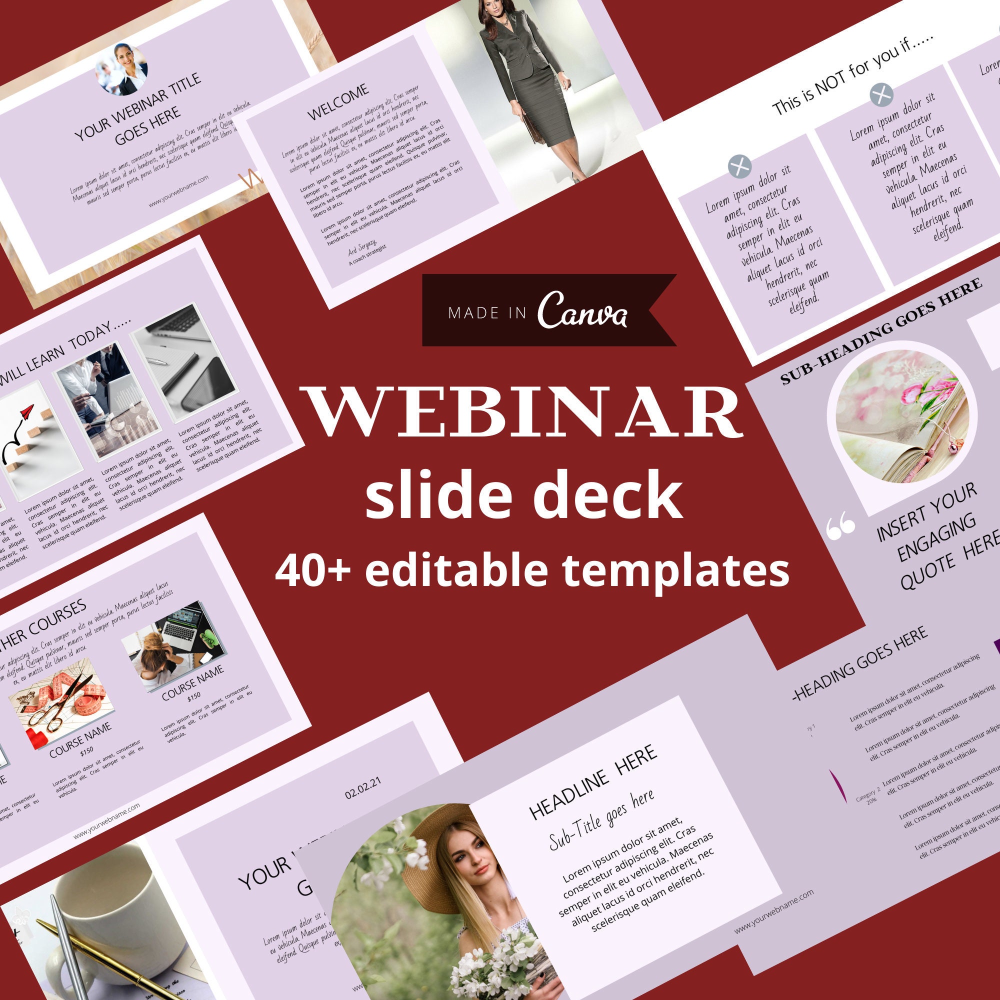 Canva Webinar Template