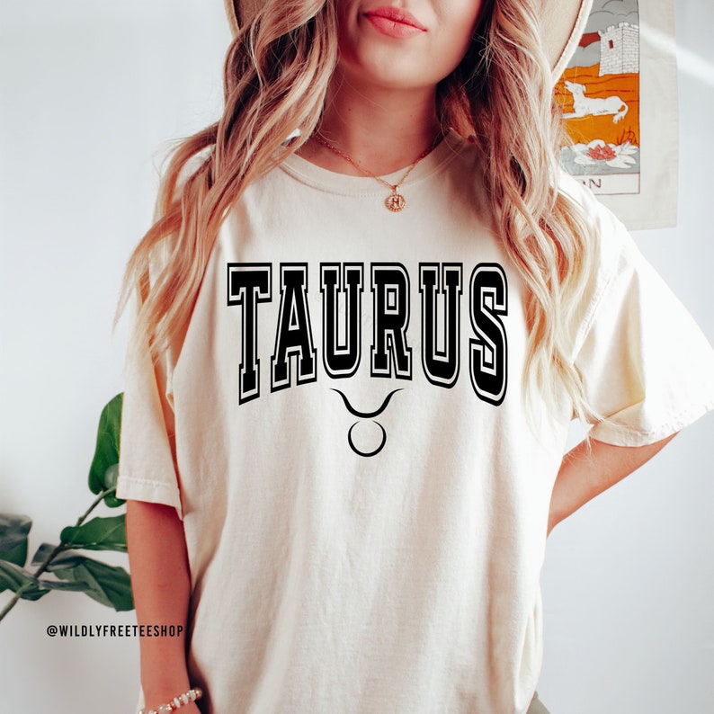 Comfort Colors® Taurus Shirt: Zodiac Astrology Tee, May Birthday Gift ...