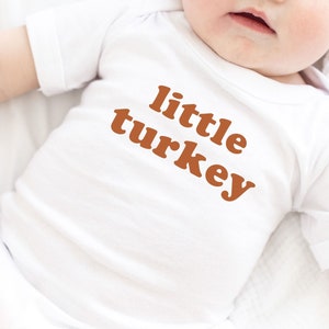 Little Turkey Baby Outfit: Thanksgiving Cotton One Piece - Etsy