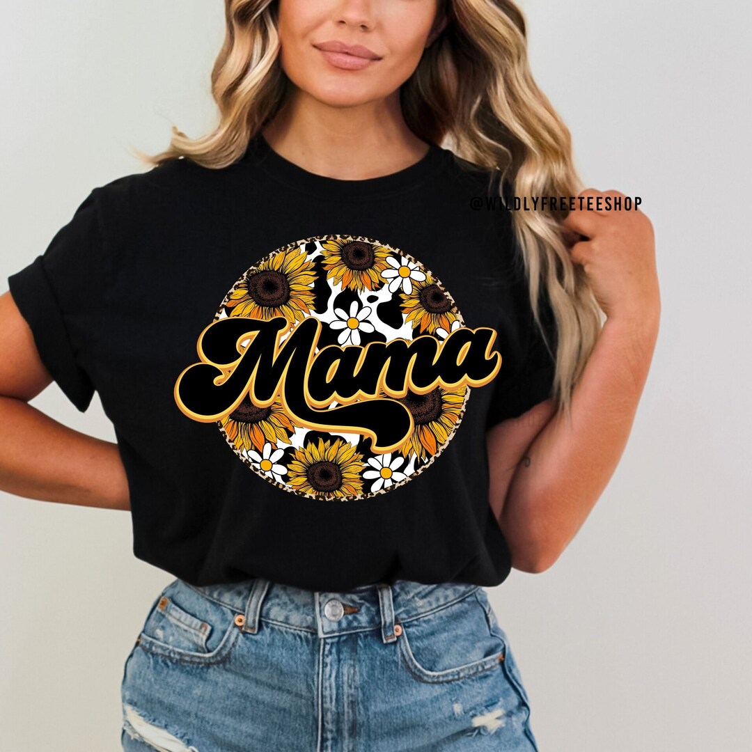 Sunflower Mama Shirt, Mothers Day Gifts, Floral Mama Tshirt, Sunflower ...