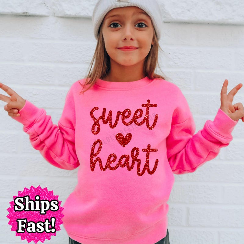 Valentines Girls Sweater - Etsy
