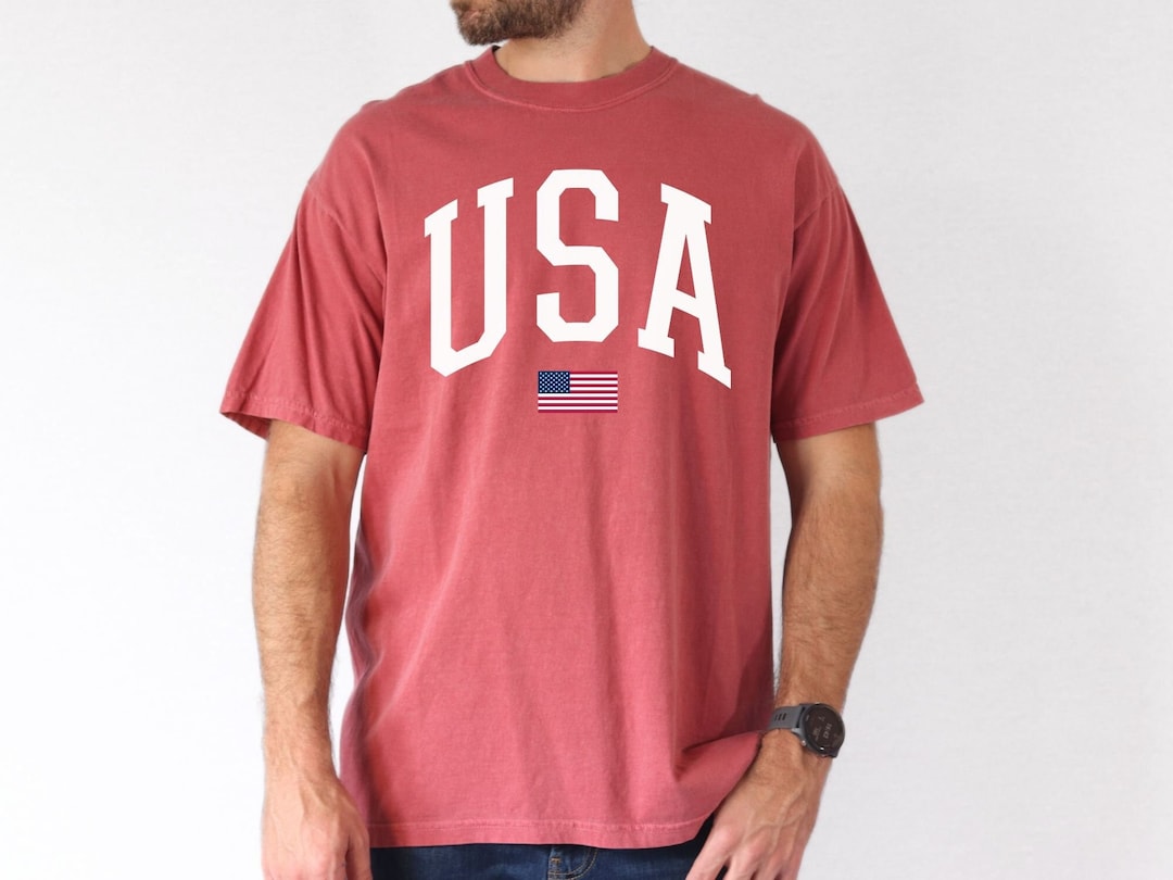Comfort Colors® USA Shirt, Mens 4th of July Shirt, Memorial Day Shirts ...