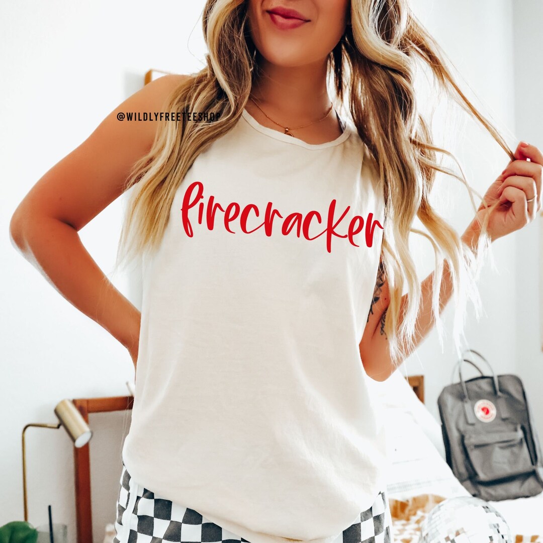 Firecracker 4th of July Tank Top, July 4th Tank Top, Fireworks Tank Top ...