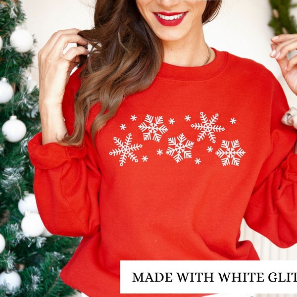Snowflake Sweatshirt - Etsy