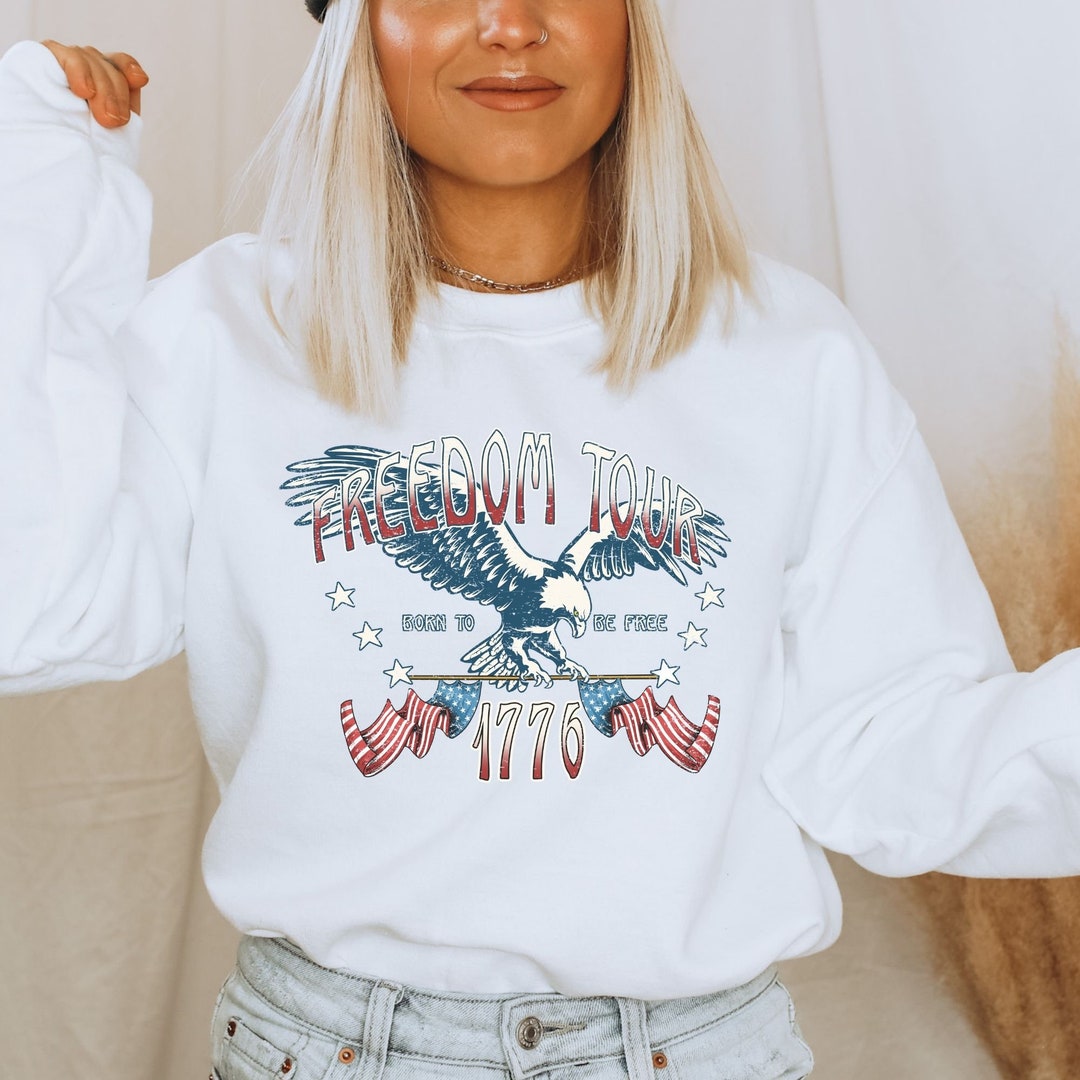 Freedom Sweatshirt July 4th Sweater Unisex Fit Patriotic - Etsy