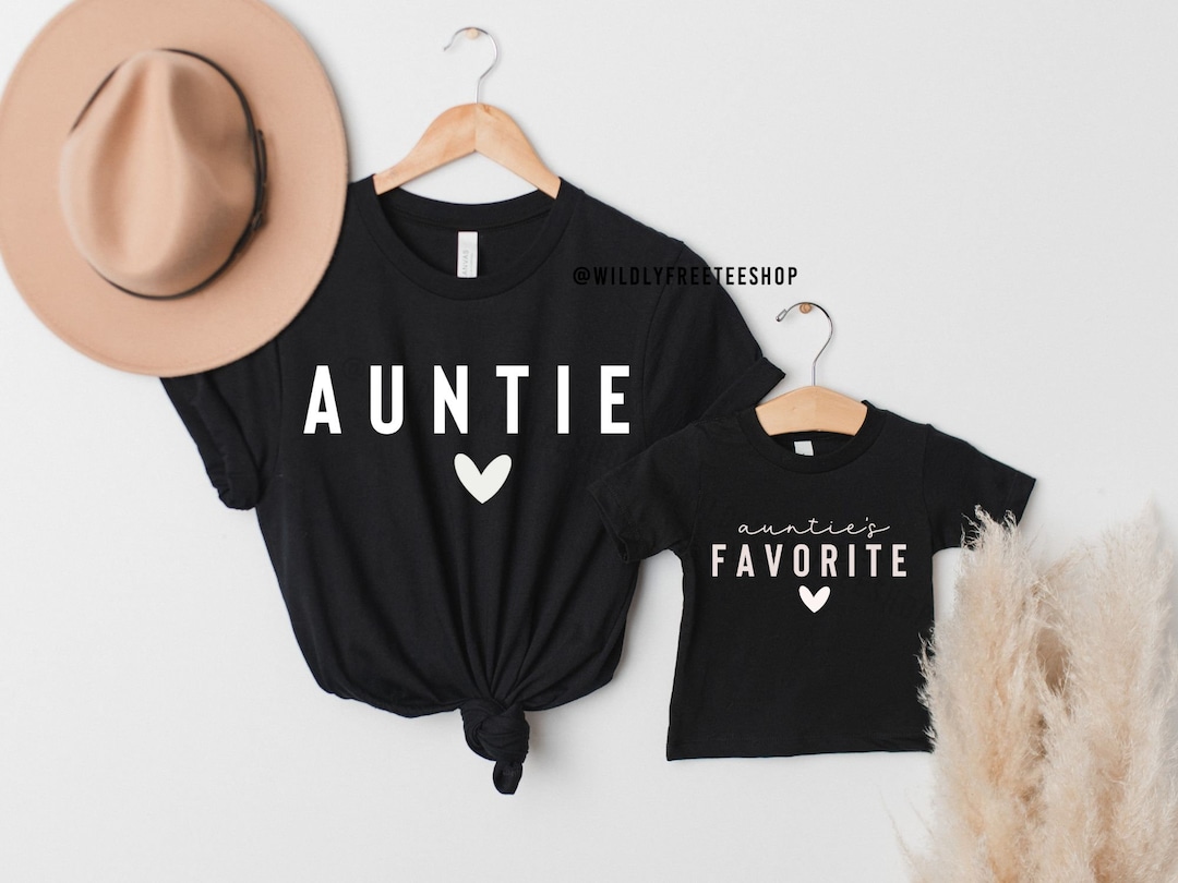 Matching Aunt and Niece Shirts, Auntie and Aunties Favorite Shirts ...