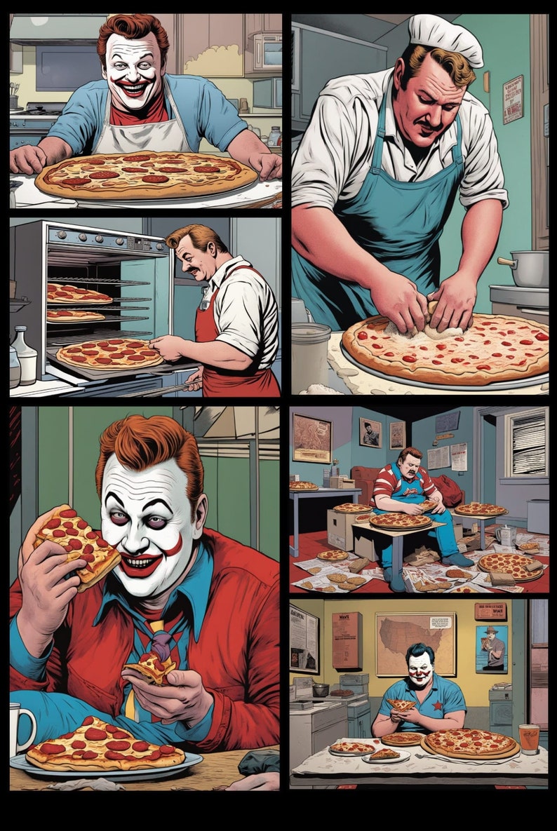 Comic Poster John Wayne Gacy Pizza - Etsy