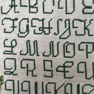 Stunning Alphabet Needlepoint Framed by Flowers (13a) - Etsy