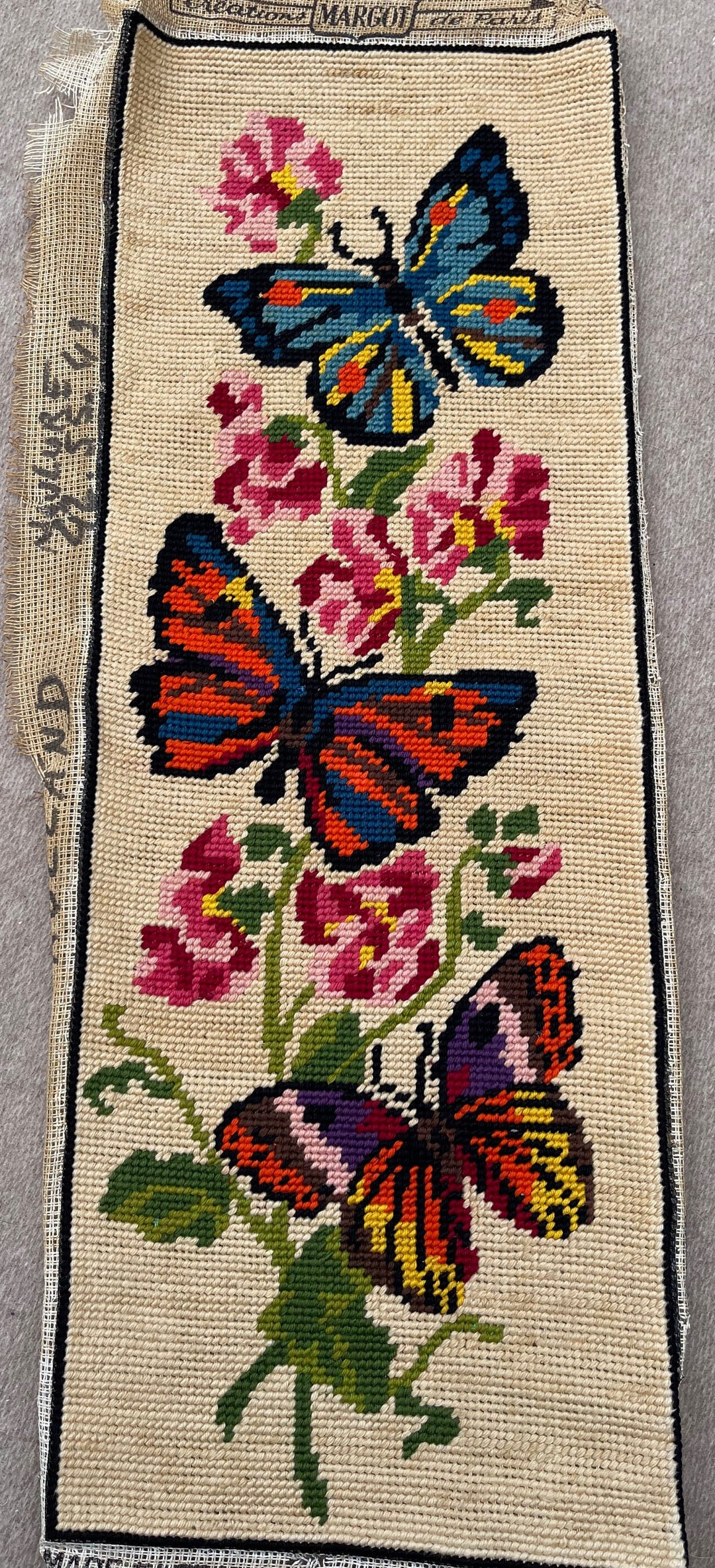 Stunning Butterfly Vintage Needlepoint 136 - Etsy