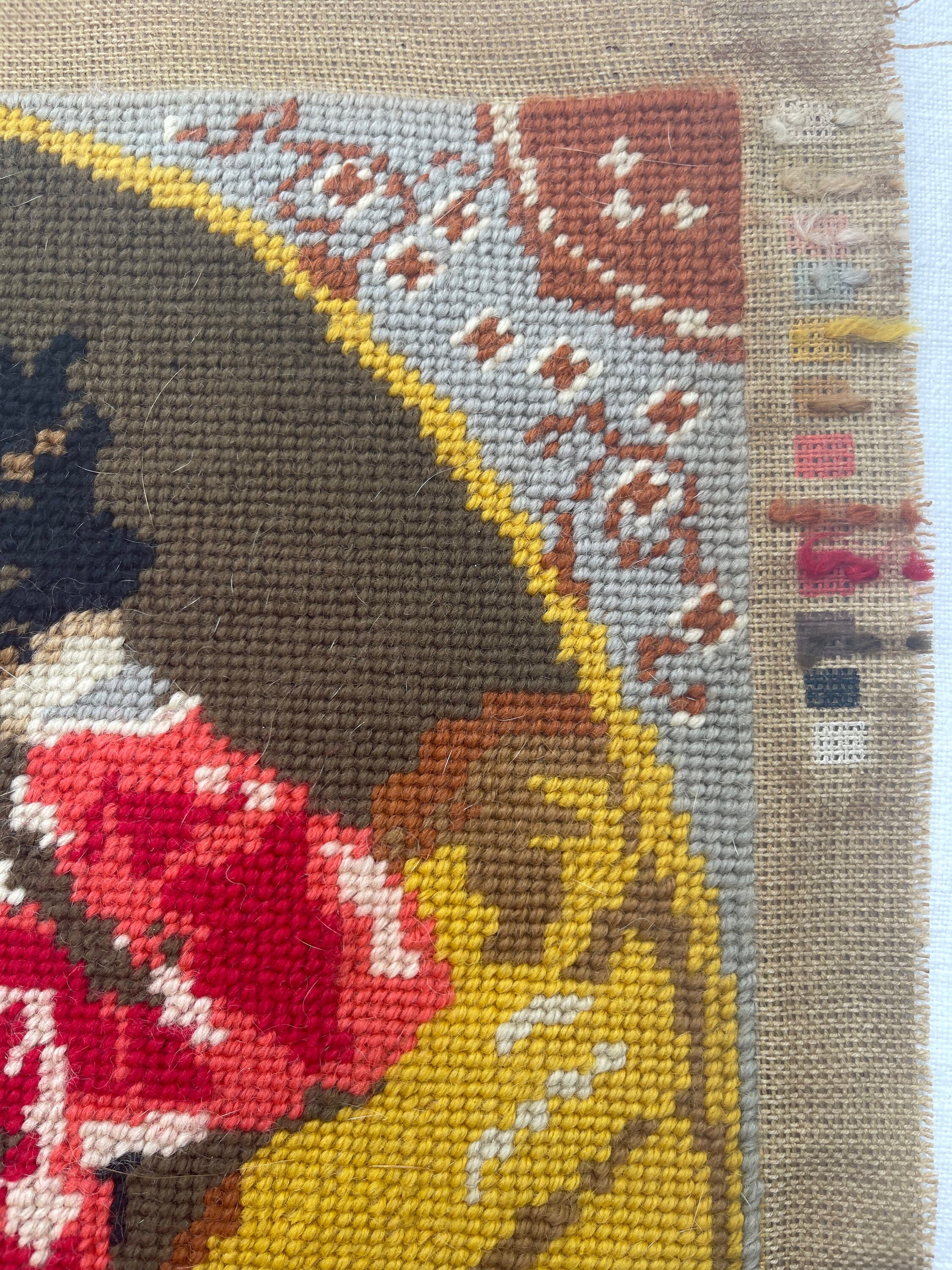 French Renaissance Boy in Red Outfit Done in Needlepoint. 70 - Etsy