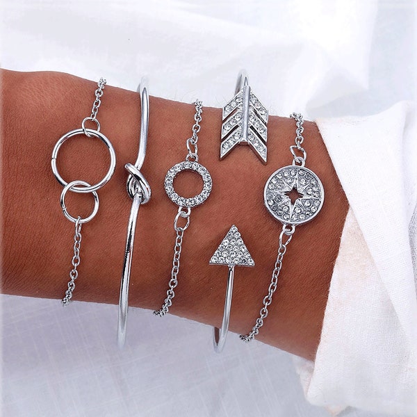 Multi Layer Bracelet - Etsy