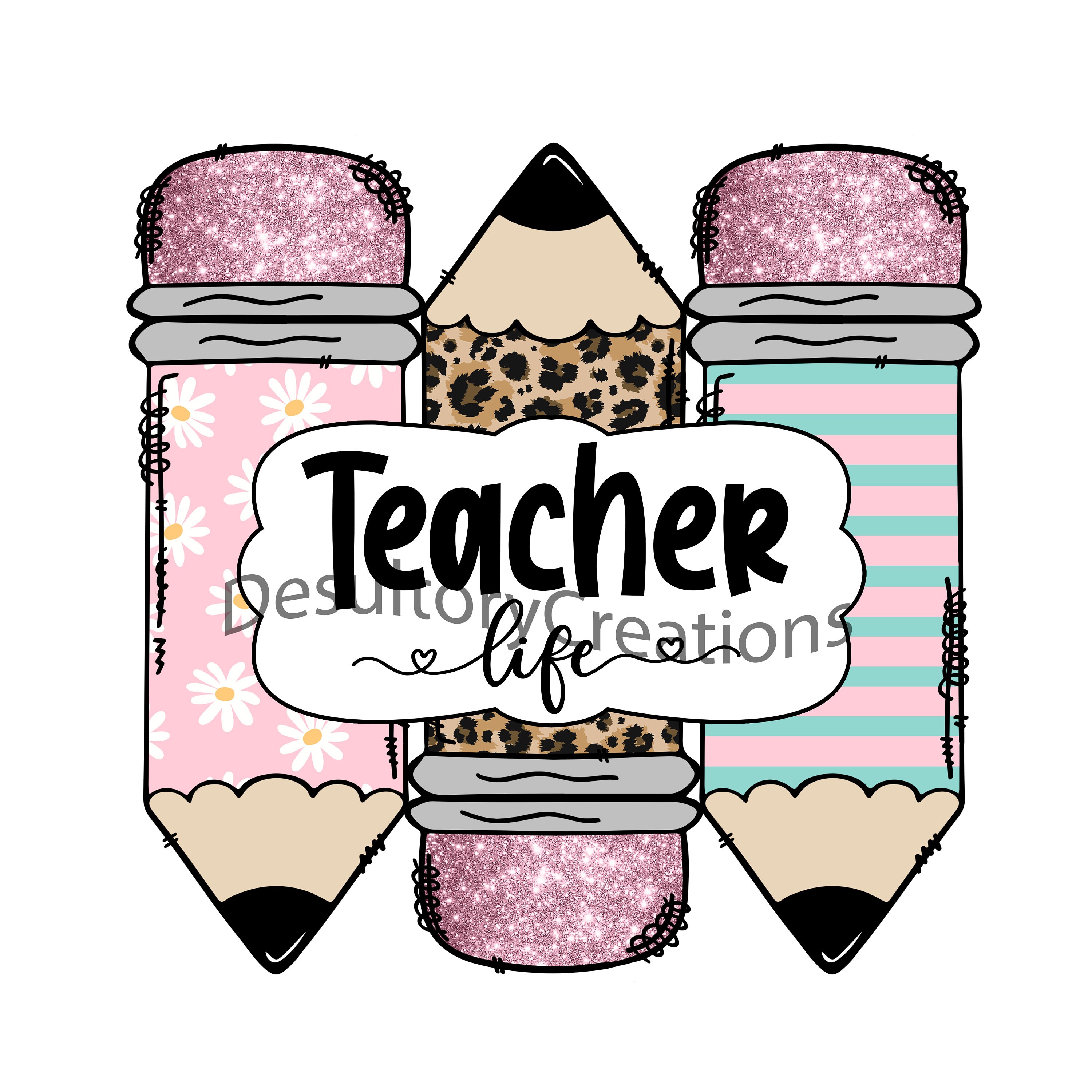 Teacher Life PNG - Etsy