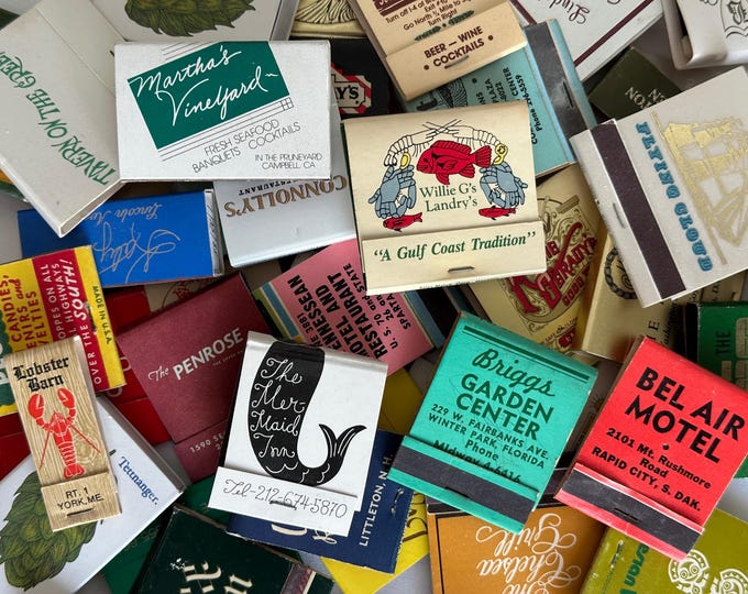 Vintage Matchbooks | Random Assortment, Lot of 5 - Etsy