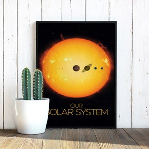 Sun NASA Space Travel Poster Print Planet Wall Art Home Decor - Etsy