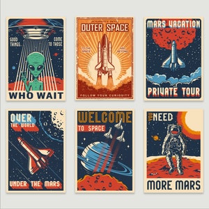 Explore Other Planet Space Travel Poster Print | Stars Planets Universe ...