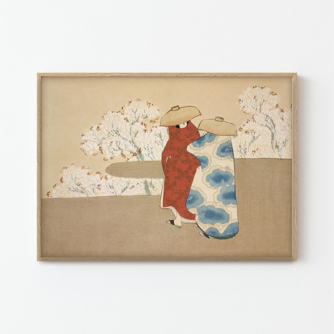 Hanami Season Japanese Fine Art Print | Home Decor - Etsy