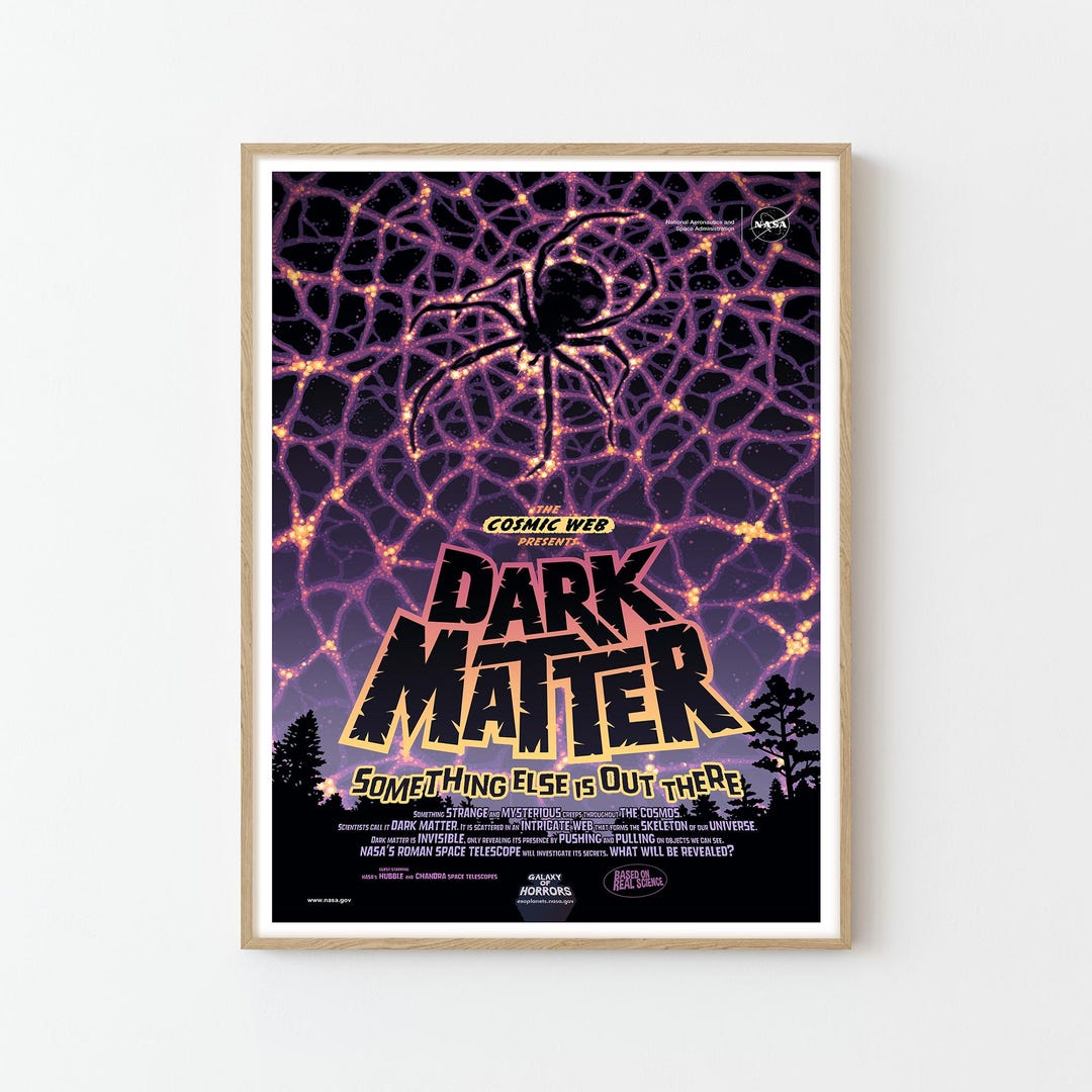 Dark Matter NASA Space Travel Poster Print | Galaxy of Horrors | Stars ...