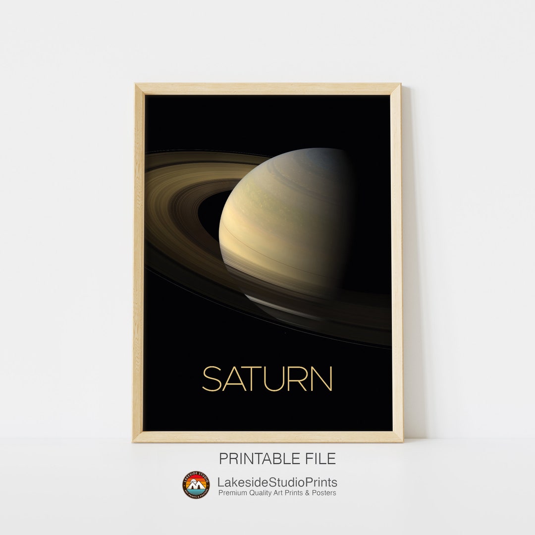Saturn NASA Space Travel Poster Instant Download JPG File | Printable ...