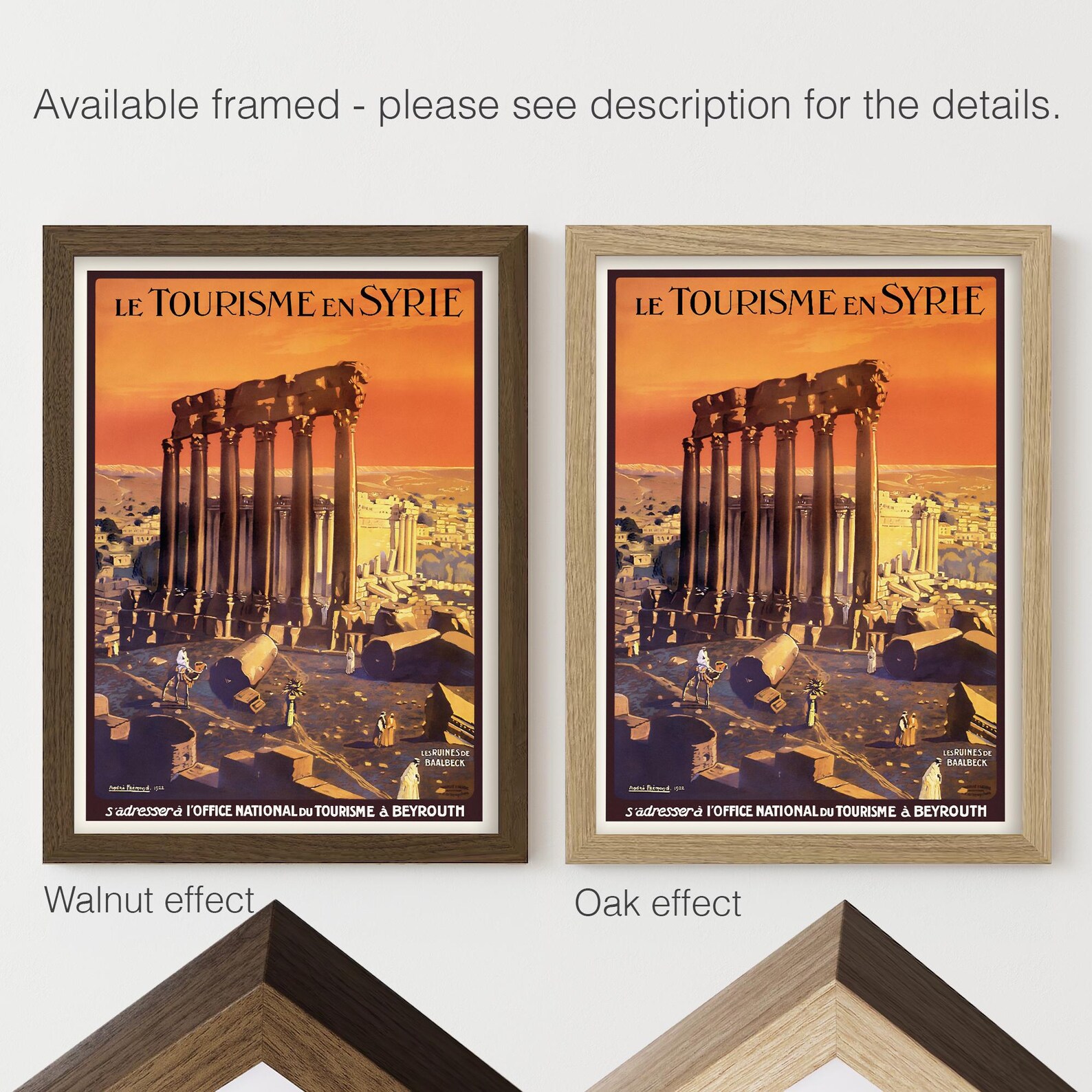 Syria Vintage Travel Poster Custom Art Print | Home Decor Wall Art Gift ...