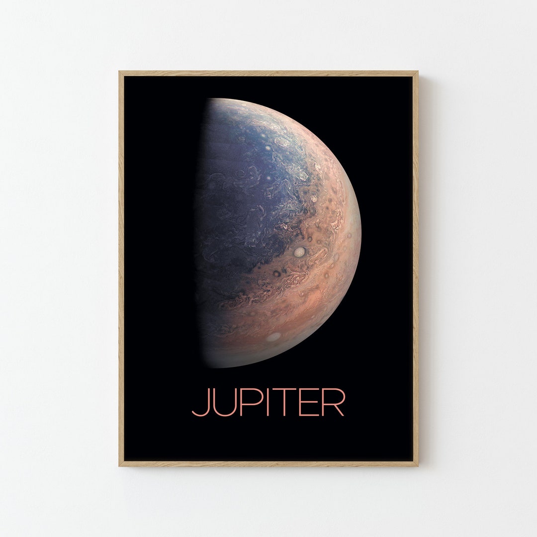 Jupiter NASA Space Travel Poster Print | Planet Wall Art | Home Decor ...